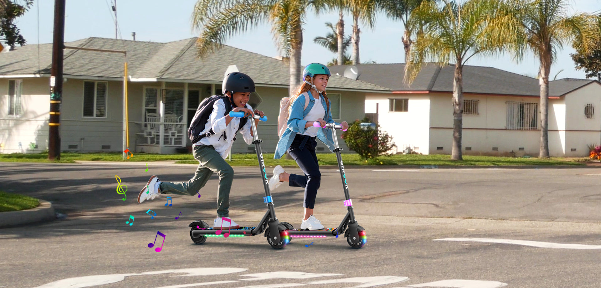 Gyroor H40 Electric Scooter for Kids with LED Display – GYROOR