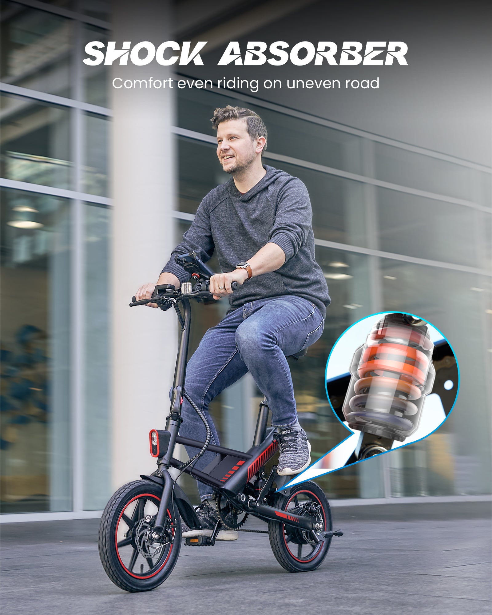 Gyroor C33 14inch folding Electric Bike 450W with 18.6MPH(New Version ...